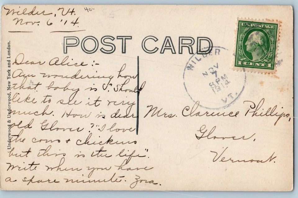 Wilder Vermont VT Postcard RPPC Photo View Of Paper Mills 1914 Posted ...