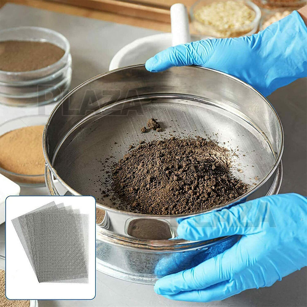 1-10X 4/10/50/100 Mesh Stainless Steel Woven Wire Filtration Filter ...