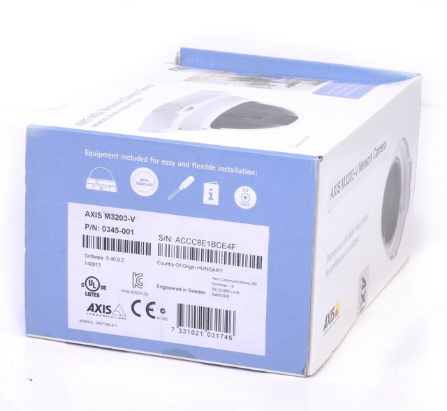 Axis M3203-V Vandal Resistant Dome Network Surveillance Camera for sale ...