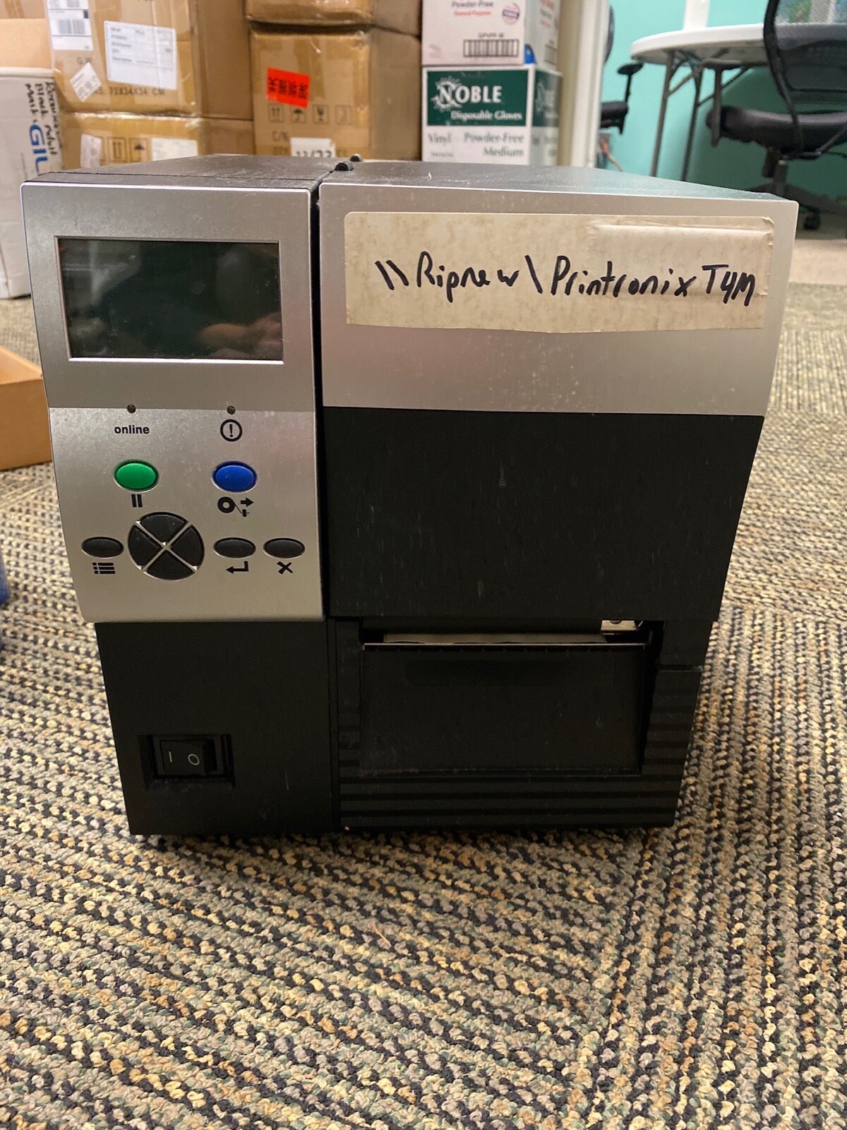 Printronix SL/T4M 252205-001 RFID Thermal Barcode Printer USB Network ...