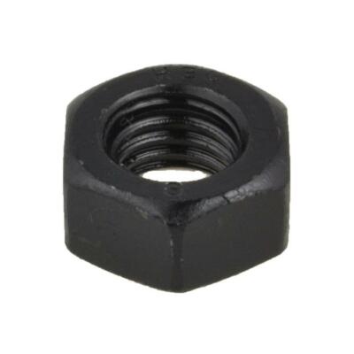 Pack of 5 Plain Black Hex Nut M10 x 1.50p Metric AS1112 Standard Full ...