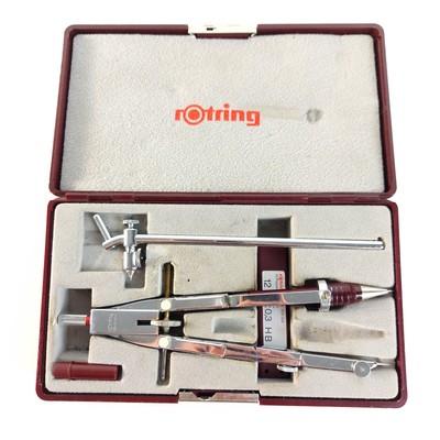Rotring Master Bow Compass Set w/ Adjustment & Mechanical Pencil For ...