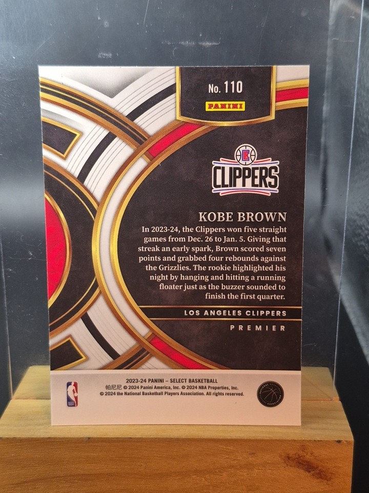 2023-24 Panini Select Basketball Blue Retail Parallel Premier #110 Kobe ...