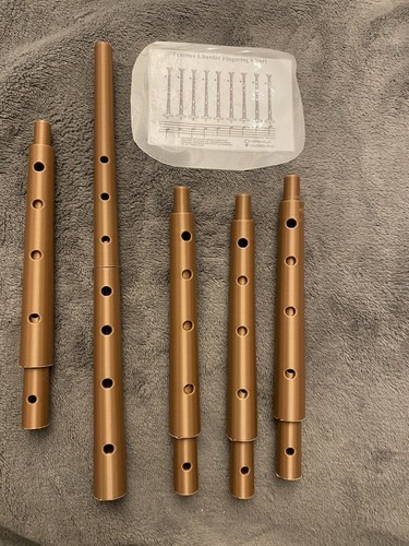 Bagpipe Full Size Finger Practice Pipe In Two Pieces With Finger Chart ...