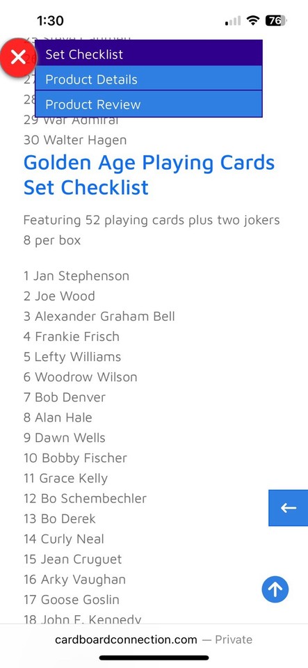 2013 Panini Golden Age HACK WILSON • 6 Of Clubs • Playing Card #31 NM ...