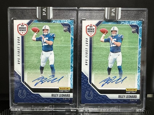 2025 Panini NFL Rookie Premiere Riley Leonard 1st Ever Pro Uniform Card ...