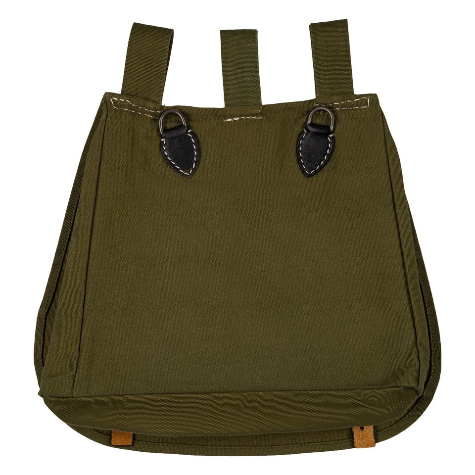 WW2 German M44 bread bag with black leather - repro | eBay