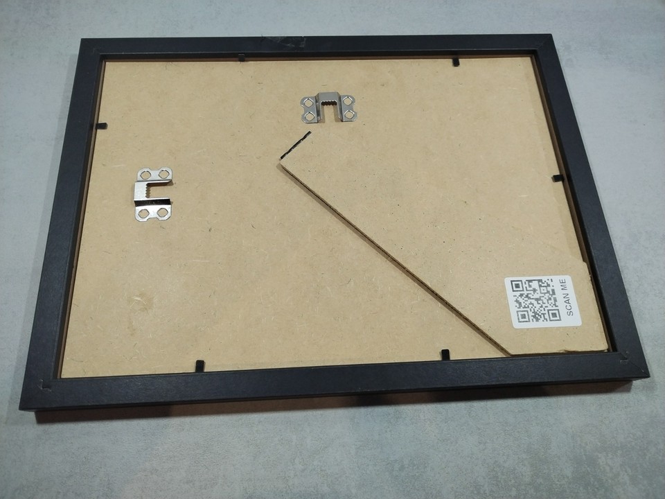 Black Picture Frame with Free-Standing Support, Great Condition | eBay UK