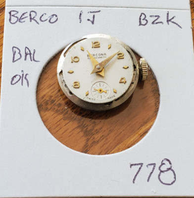 LADIES BERCO 1J BZK WRIST WATCH MOVEMENT #778 | eBay