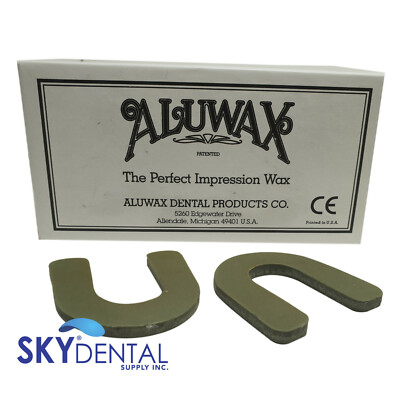 Dental Aluwax Denture U-Shaped Bite Wafers, 40/Box Impression Wax | eBay