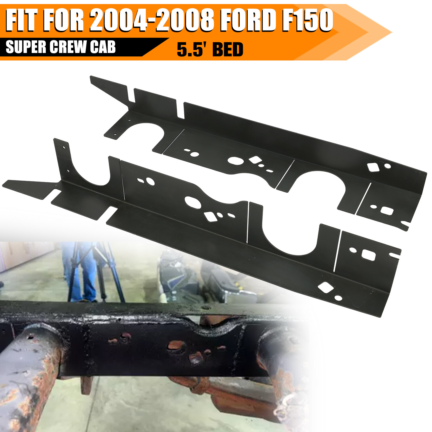 Rear Frame Repair Kit Fit for 2004-2008 Ford F150 Super Crew Cab 4 door ...