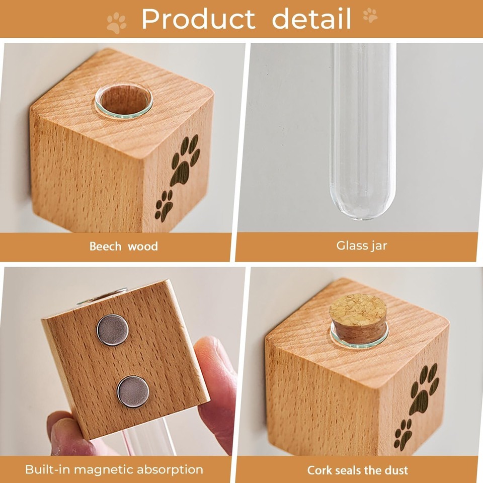 Cat Whisker Jar Fridge Magnet, Cat Whisker Vase, Tiny Vase for Cat ...