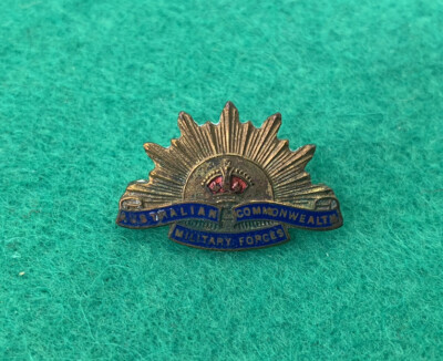 WW2 Australian Rising Sun Enamel Sweetheart Badge 2nd AIF Australia E3 ...