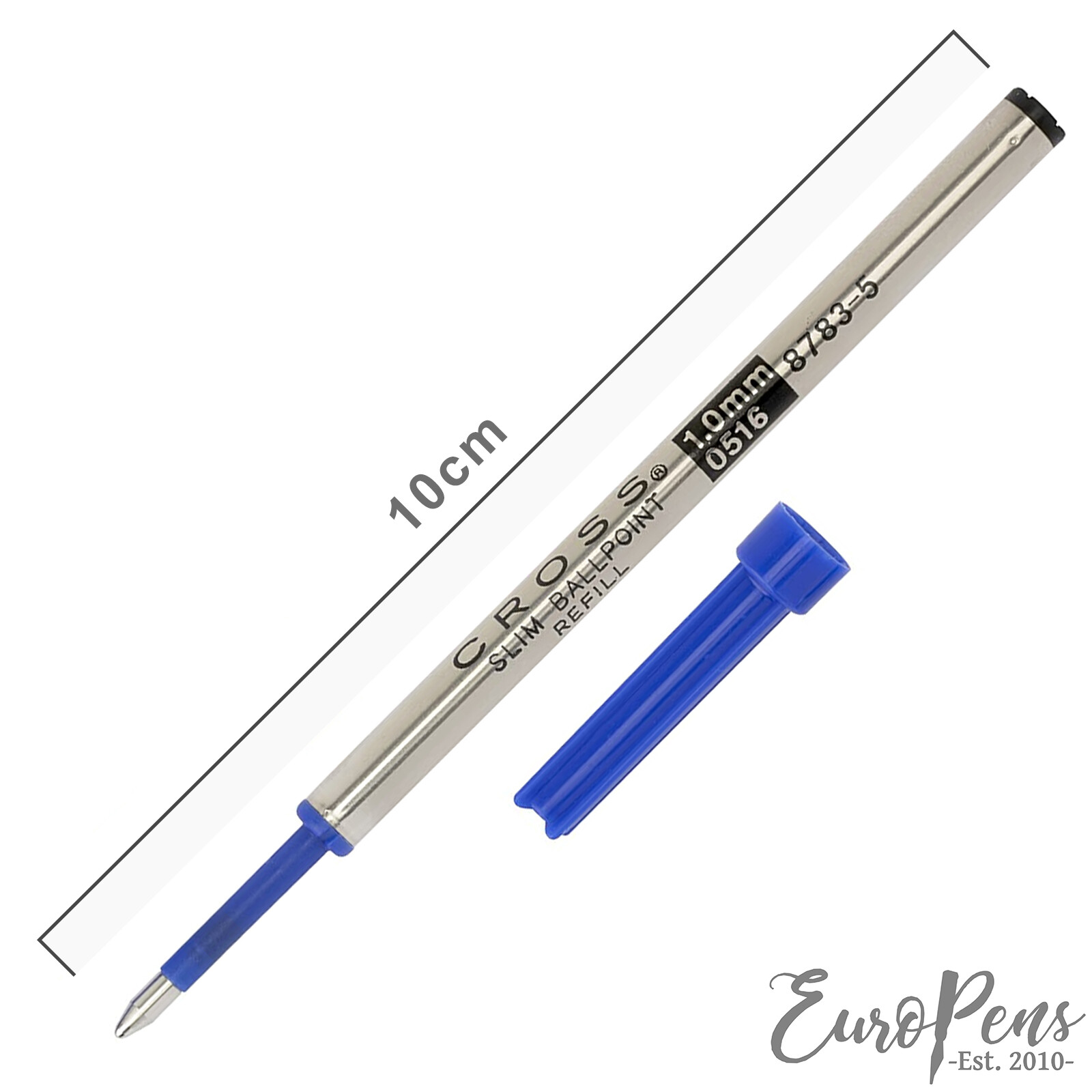 Cross Slim Ballpoint Pen Refills (Compatible with Click) - Blue or ...