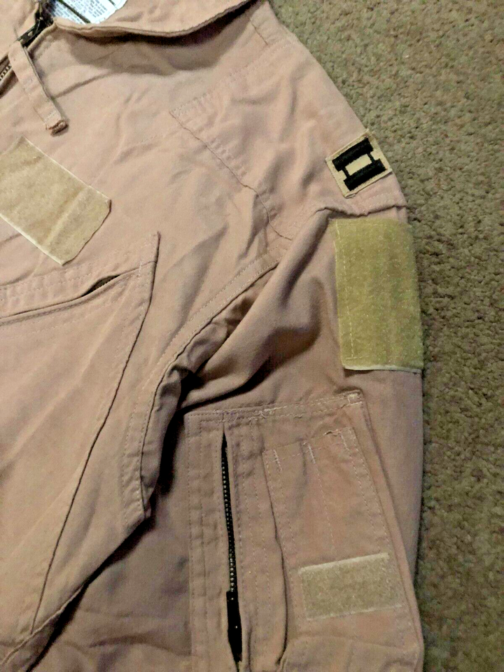 Flight Suit 46L Military Desert Tan Coverall Overall USAF Army Men ...