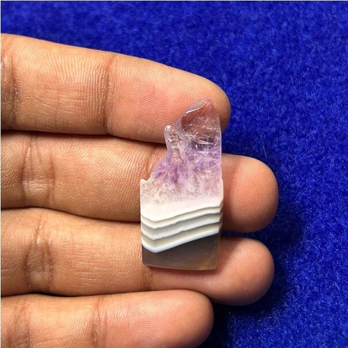 Stormy Sky Natural Purple Amethyst Stalactite Slice Gemstone 29 Cts. ME ...