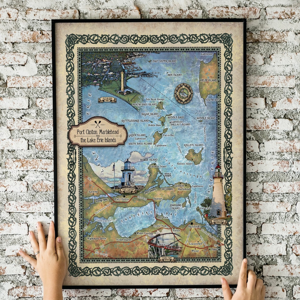 Map Lake Erie Lighthouses Ohio Gorgeous Lighthouses To Visit Along The