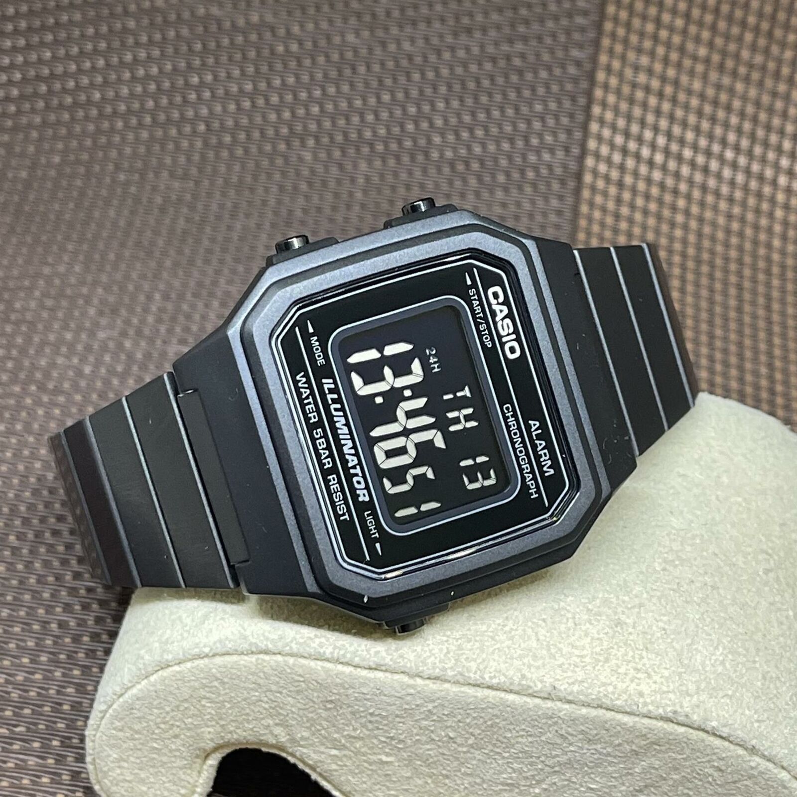 Casio B650WB-1B Vintage Retro Design Black Stainless Steel Digital ...