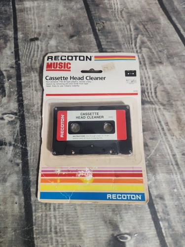 Vintage Recoton Audio Cassette Tape Head Cleaner 71TC Radio Stereo New ...