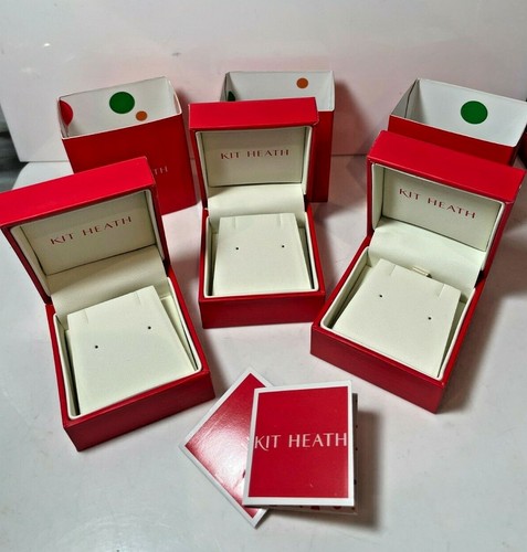 NEW Kit Heath Presentation Jewelry Earring Necklace Gift Box Red White ...