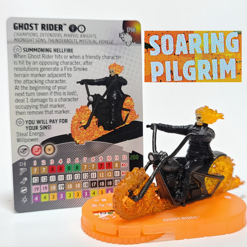 Marvel Heroclix GHOST RIDER - 098 - PROMO At-Home Figure Wheels of ...