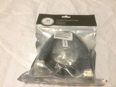 Cable Matters 2 Pack 6 Foot Displayport Cable New in unopened package ...