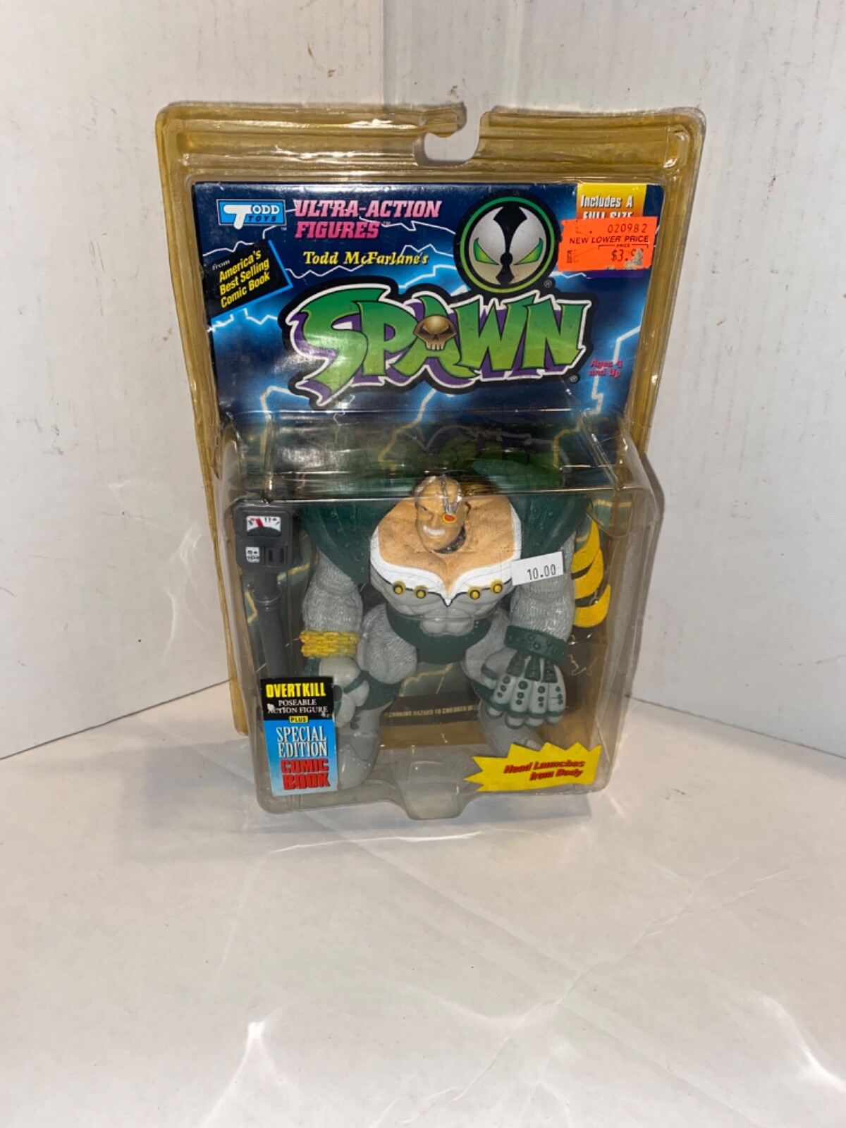 Todd McFarlane’s Spawn Overtkill Poseable Action Figure w/ Comic Book ...