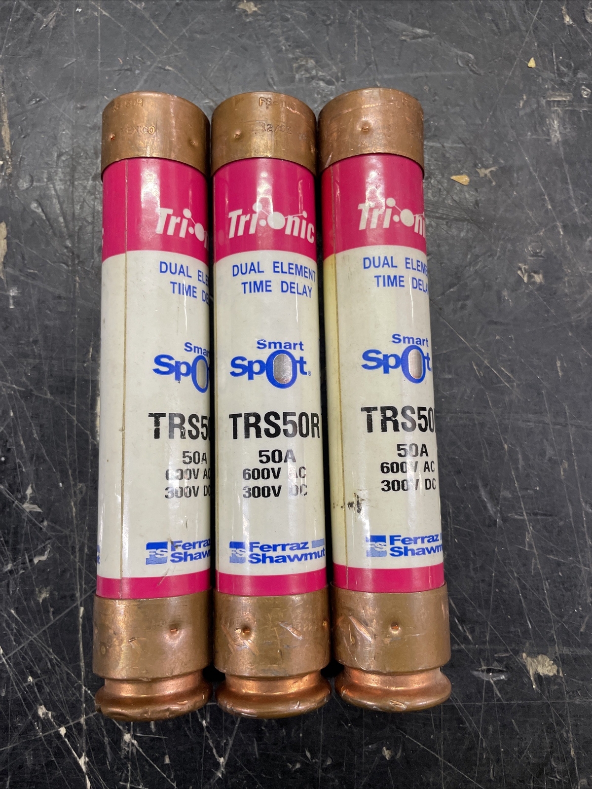 1) FERRAZ SHAWMUT TRIONIC TRS50R DUAL ELEMENT TIME DELAY 50AMP FUSE | eBay