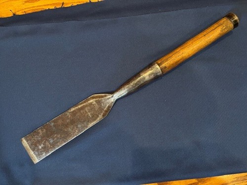 Old Cast Steel 2 7/8" Large Wood Chisel Socket Wood Working Tool Signed ...