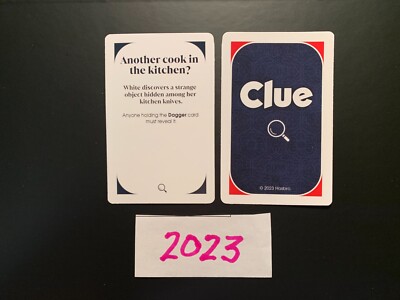 Clue 2023 Another cook in the kitchen Card Game Replacement Pieces | eBay