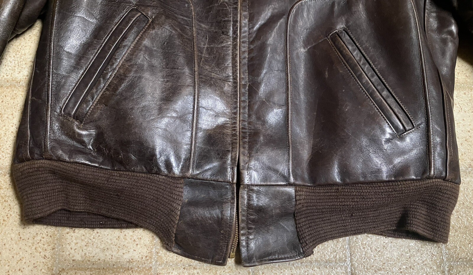 Vintage 40s Hercules Horsehide Leather Bomber Jacket WWll Wool Corduroy ...