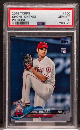 96263372 Shohei Ohtani 2018 Topps Pitching RC Rookie 700 Angels PSA 10 ...