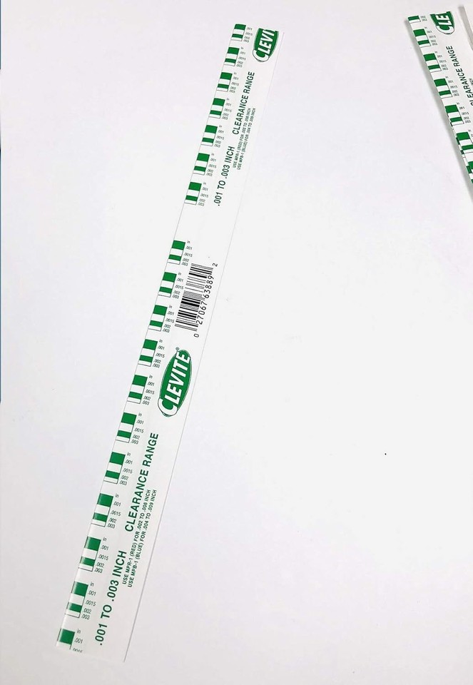 Plastigauge/Plastigage GREEN .001"-.003" Rod+Main Bearings Clearance 12 ...