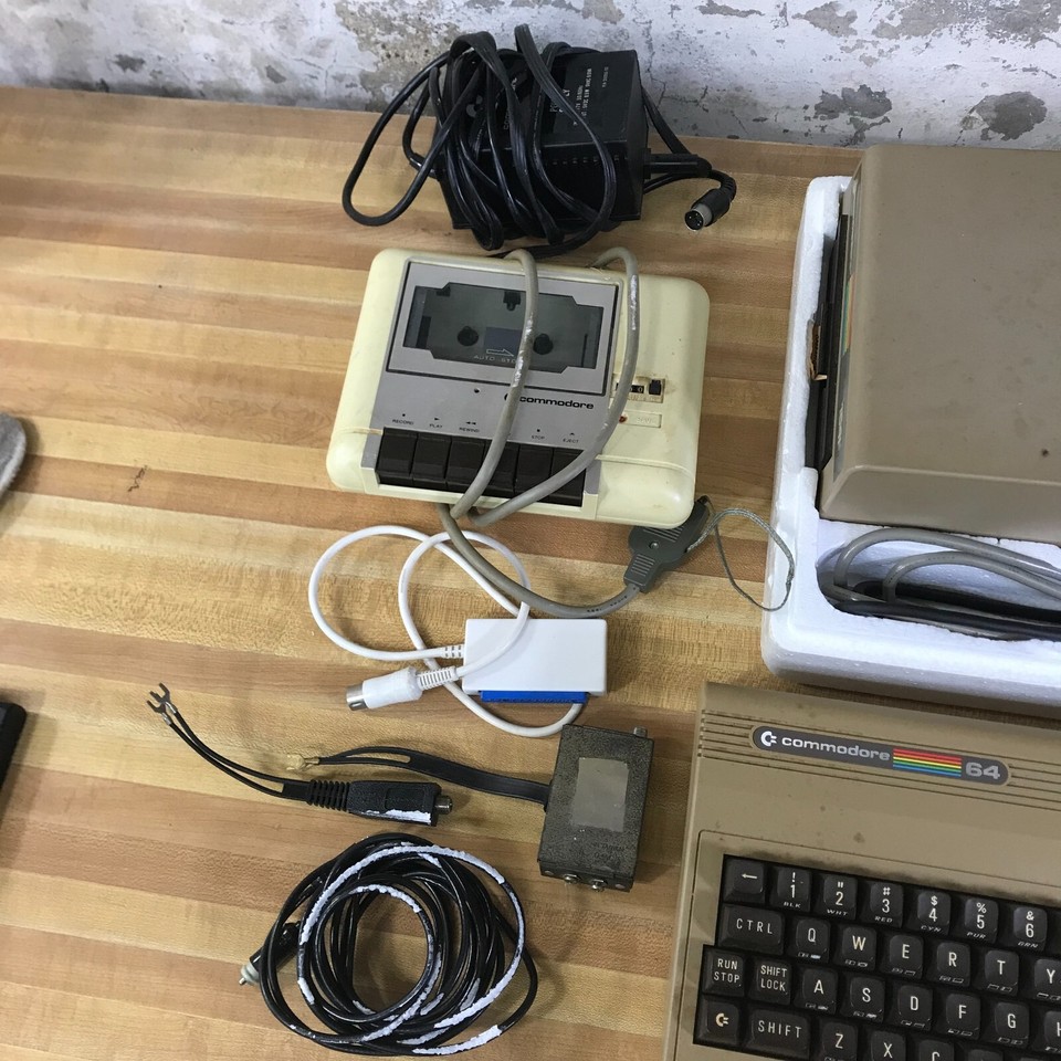 Commodore 64 Computer Untested w/1541 Power Cassette & Games ...