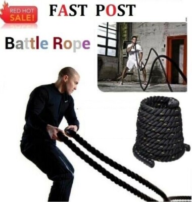 9M 15M Heavy Home Gym Battle Rope Battling Strength Training Exercise ...