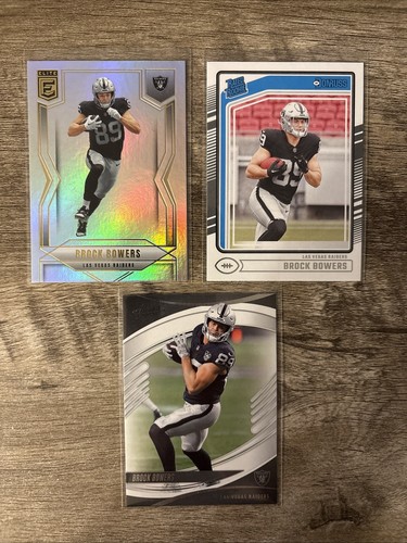 Brock Bowers 3 Card Lot Las Vegas Raiders | eBay