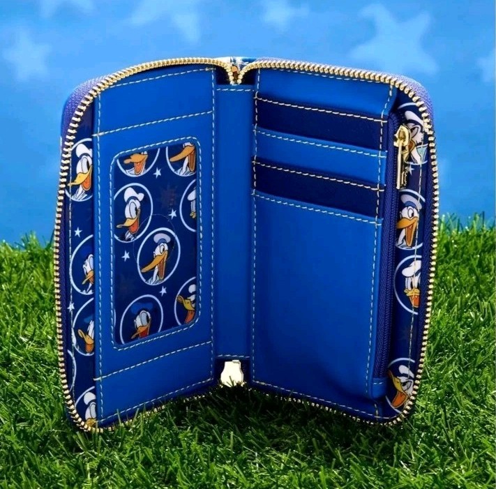 BRAND NEW Loungefly Disney HARD TAG 90th Anniversary Donald Duck LARGE ...