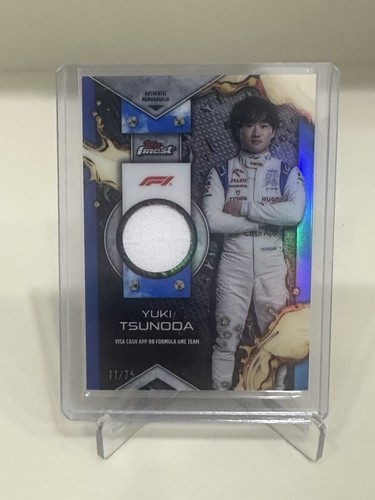 2024 Topps Finest Formula 1 #F1R-TSU Yuki Tsunoda F1 Relic #/75 Blue | eBay