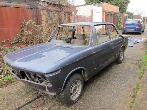 BMW 2002tii FOR FULL RESTORATION , Blue with grey trim, 1976 R Reg ...