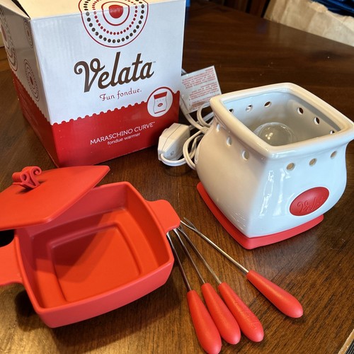 Velata Fun Fondue Warmer Maraschino Curve Fondue Pot Warmer | eBay