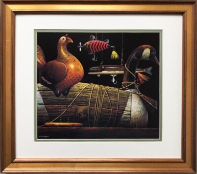 Charles Wysocki "Spring Chicken and Seducersr" New CUSTOM FRAMED ...