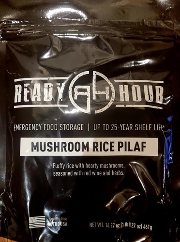 1 Ready Hour Entree/Military Meal/Survival Food /Camping: Mushroom Rice ...