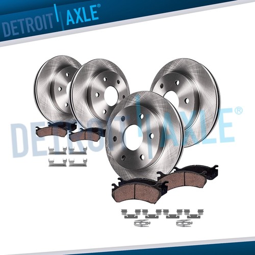 Front Rear Disc Rotors Brake Pads Kit for Chevy GMC Silverado Yukon ...