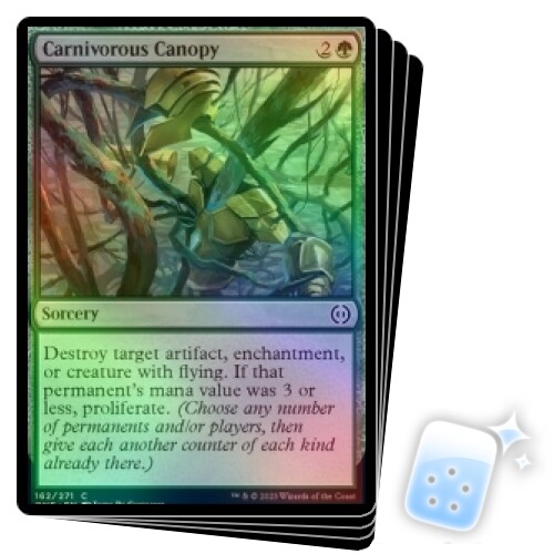 Foil Carnivorous Canopy X4 M/NM Magic MTG Phyrexia: All Will Be One | eBay