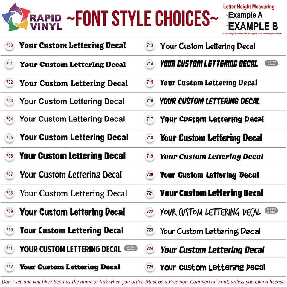 Custom Reflective Vinyl Lettering Decal Sticker Car Van Truck Trailer ...