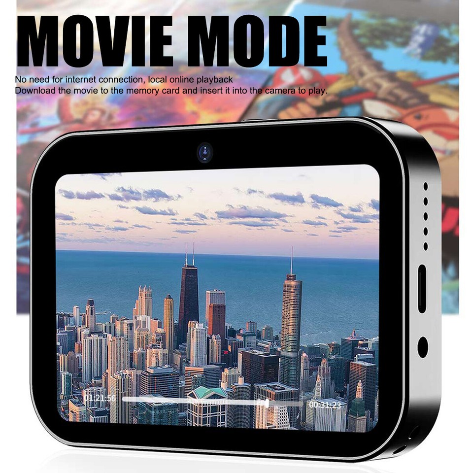 4K HD 64MP Digital Video Camera w/ 3 Lens 3 In Touch Panel Flash IR ...