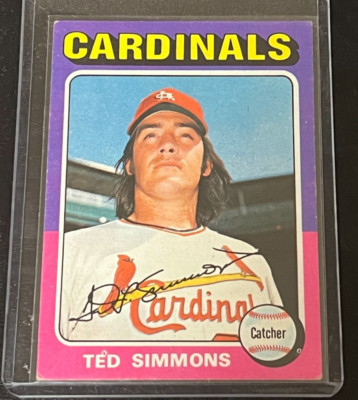 TED SIMMONS 1975 TOPPS BASEBALL CARD #75 St. Louis Cardinals READ | eBay
