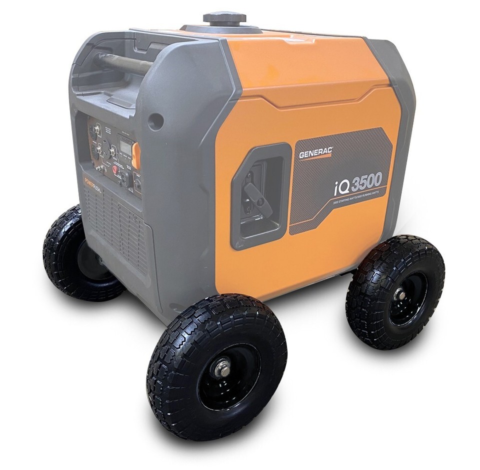 Wheel Kit for Generac IQ3500 Generator - SOLID NEVER FLAT TIRES - All ...