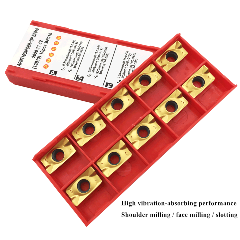 30PCS APMT1604PDER-DP Carbide Milling Inserts For 90deg End Mill Holder ...