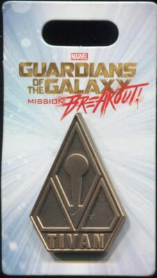 DCA Guardians of The Galaxy Mission: Breakout Tivan Logo Disney Pin | eBay